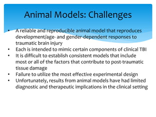 Animal Models in Traumatic Brain Injury | PPT