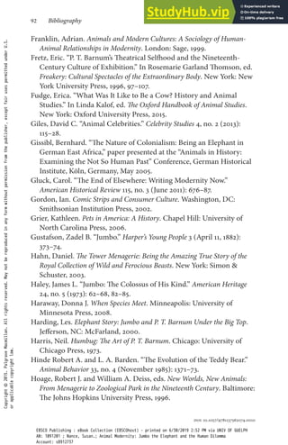 Animal Modernity Jumbo The Elephant And The Human Dilemma | PDF