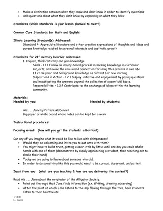 Animal museum unit plan-final | DOC