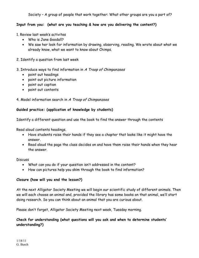 Animal museum unit plan-final | DOC