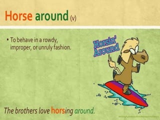 Animal names as verbs ( p4 ) | PPTX