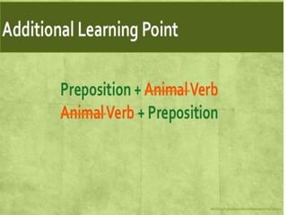 Animal names as verbs ( p4 ) | PPTX