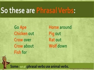 Animal names as verbs ( p4 ) | PPTX