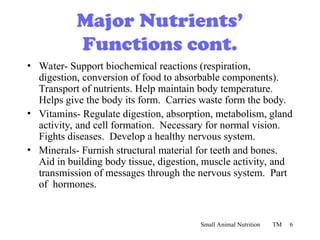 Animal Nutrition in Livestock Species and Ruminants | PPT