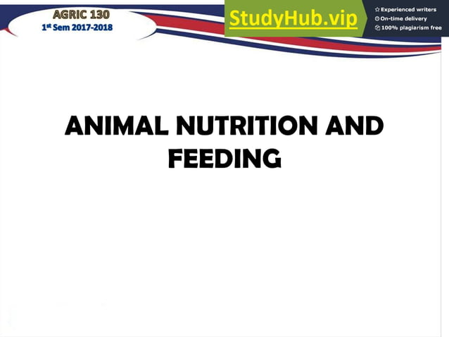 ANIMAL NUTRITION AND FEEDING LECTURE CONTENT | PDF | Agriculture ...
