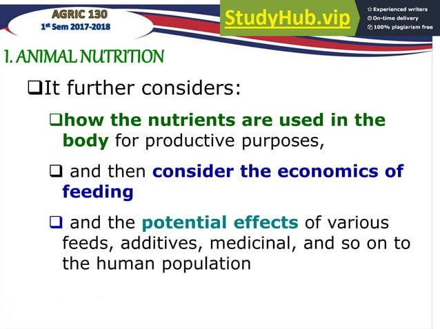 ANIMAL NUTRITION AND FEEDING LECTURE CONTENT | PDF | Agriculture ...