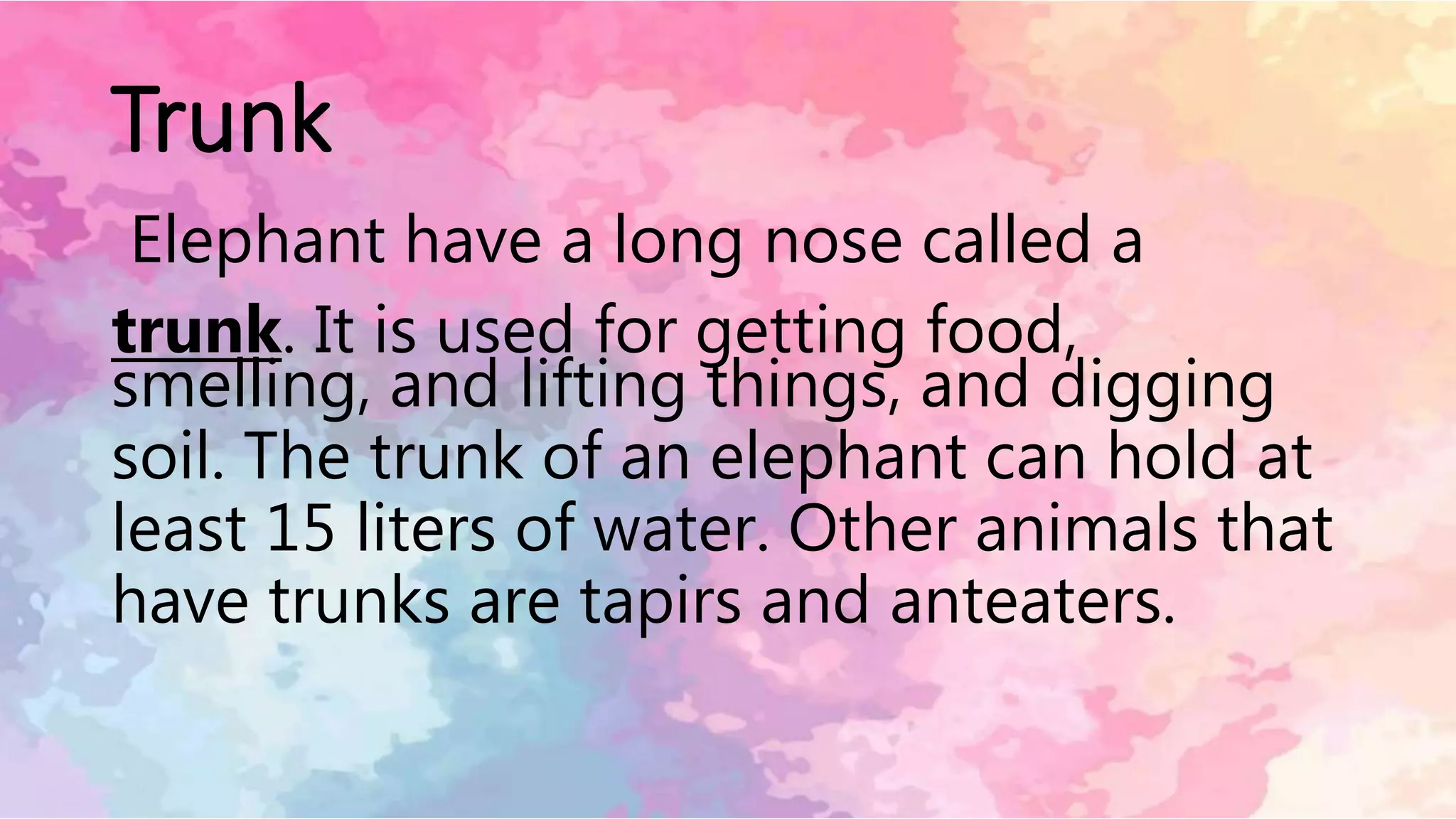 Animal parts and their functions | PPTX