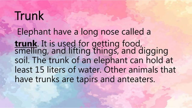 Animal parts and their functions | PPTX