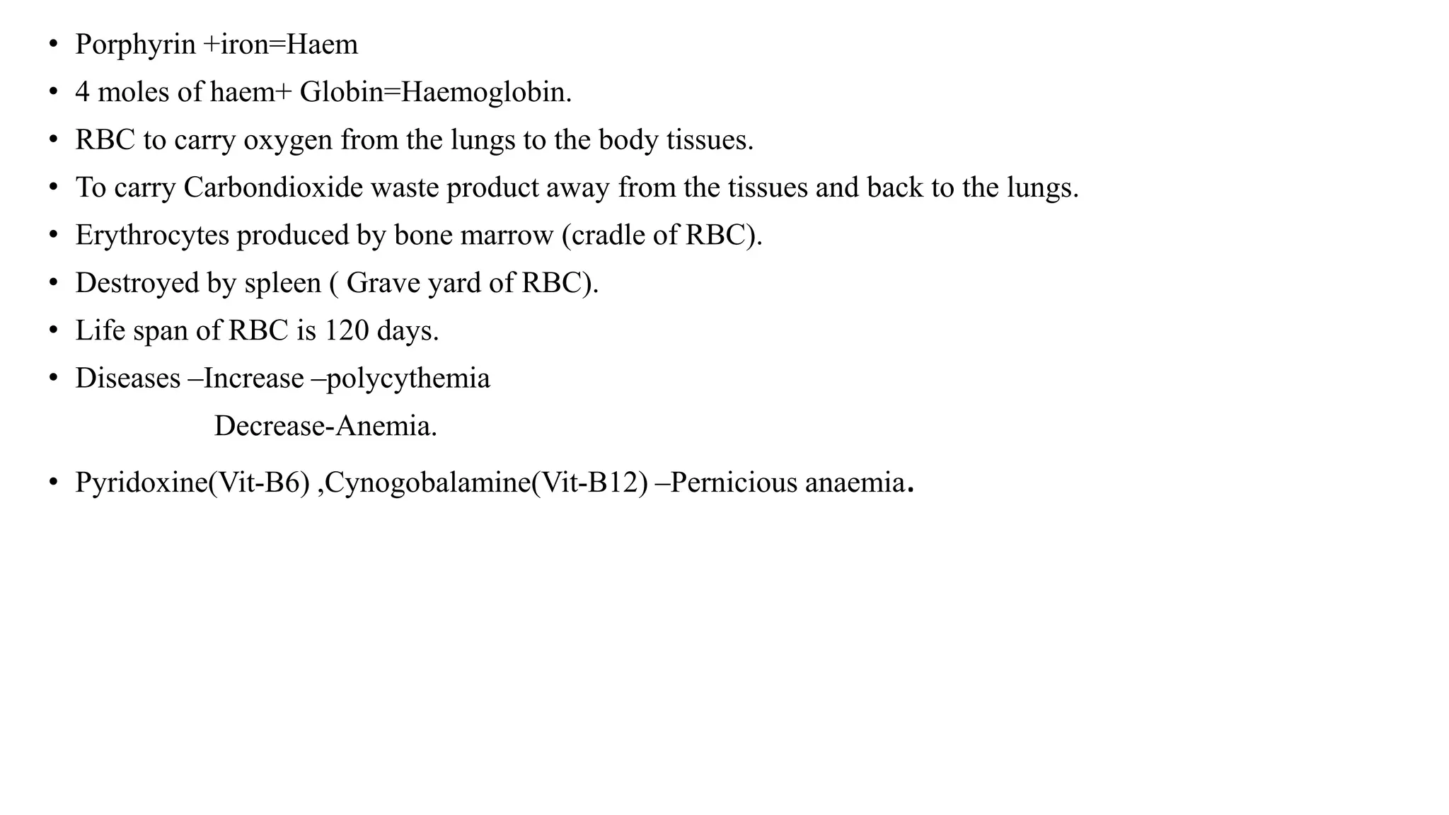 ANIMAL PHYSIOLOGY, The Blood-RBC ,WBC and Platelets Function | PPTX