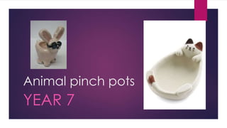 Animal pinch pots | PPTX
