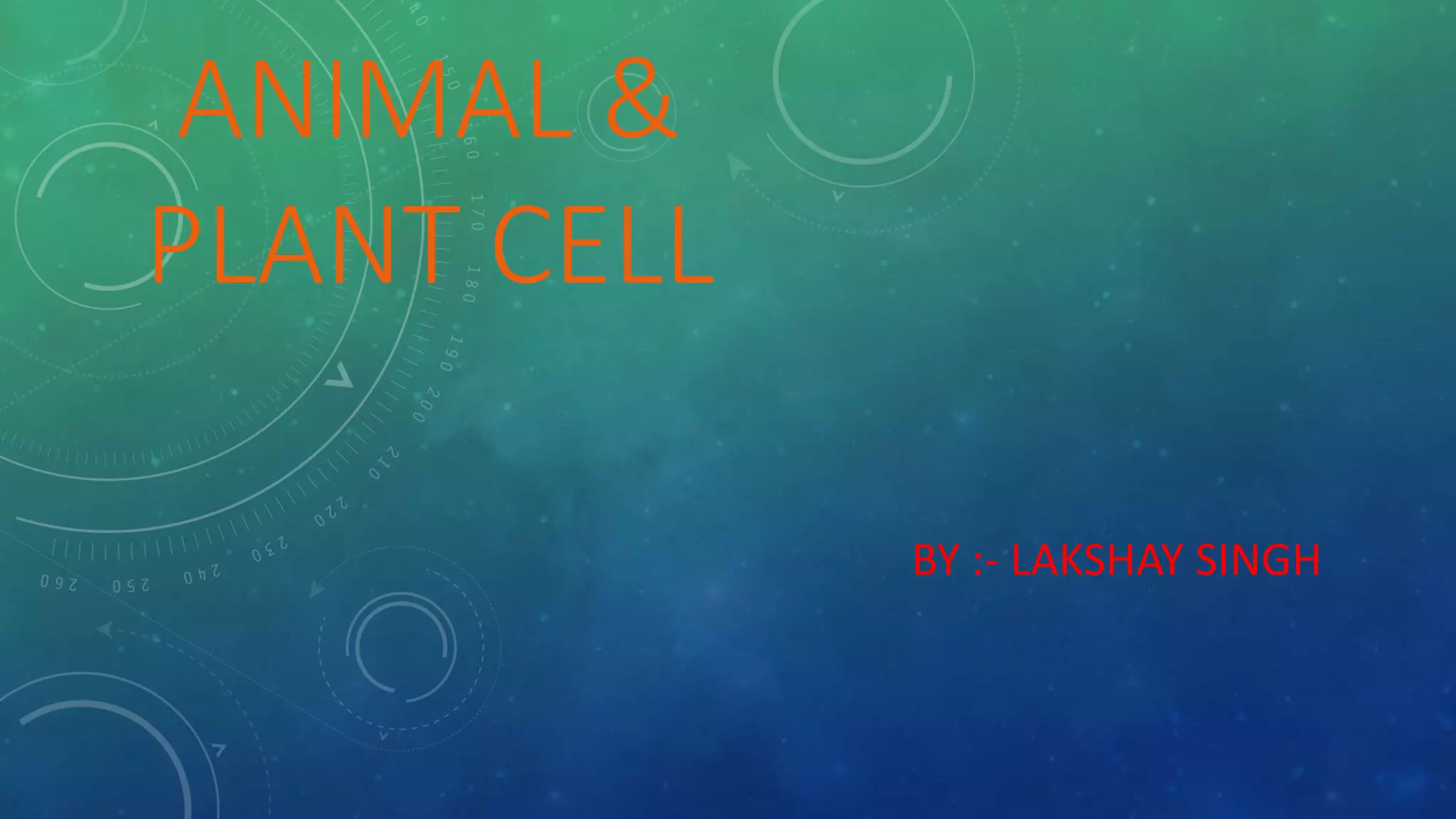 Animal & plant cell | PPT