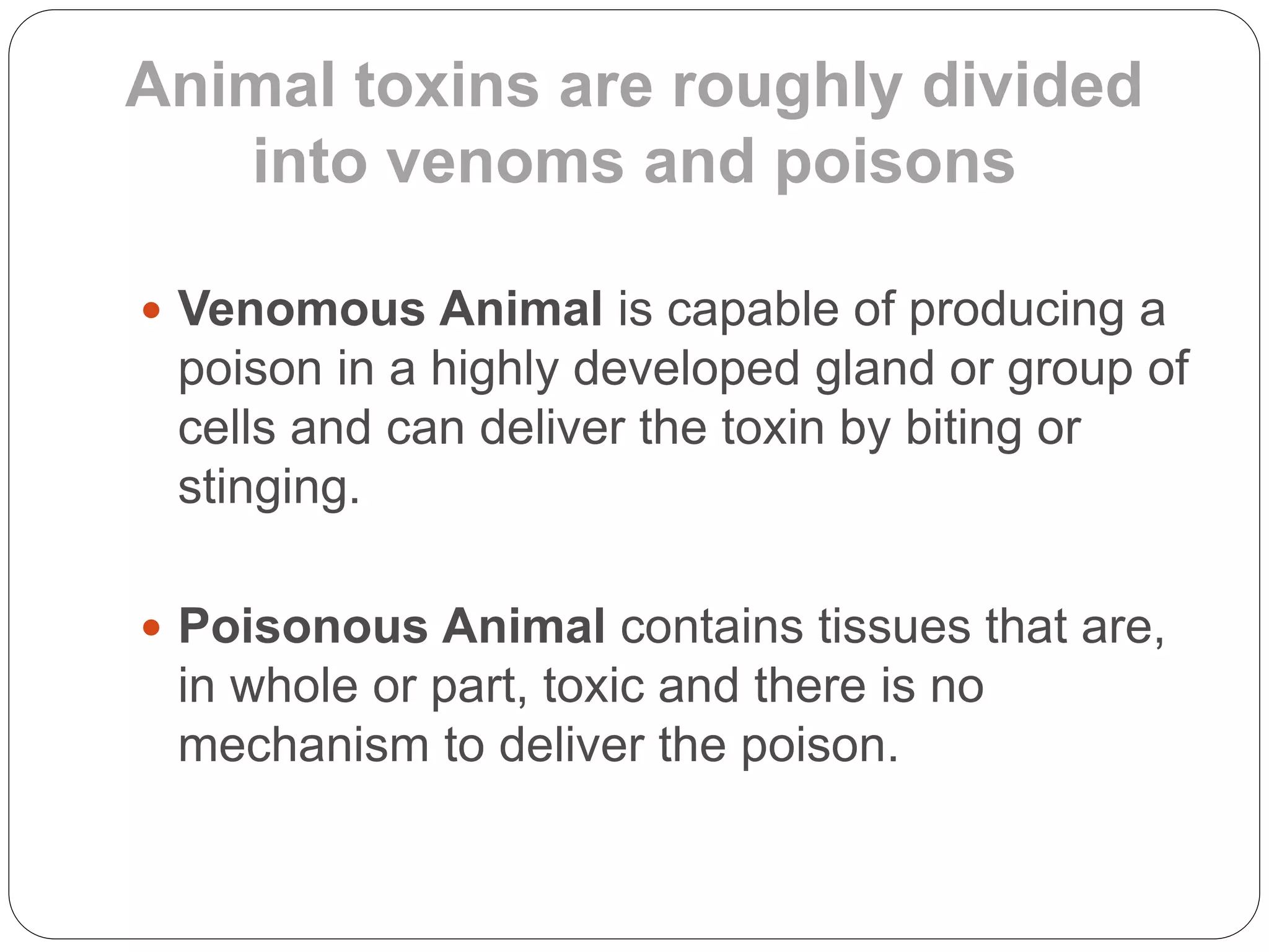 Animal poison | PPTX