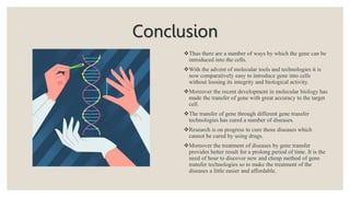 Chemical ways of gene transfer | PPTX