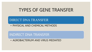 Chemical ways of gene transfer | PPTX