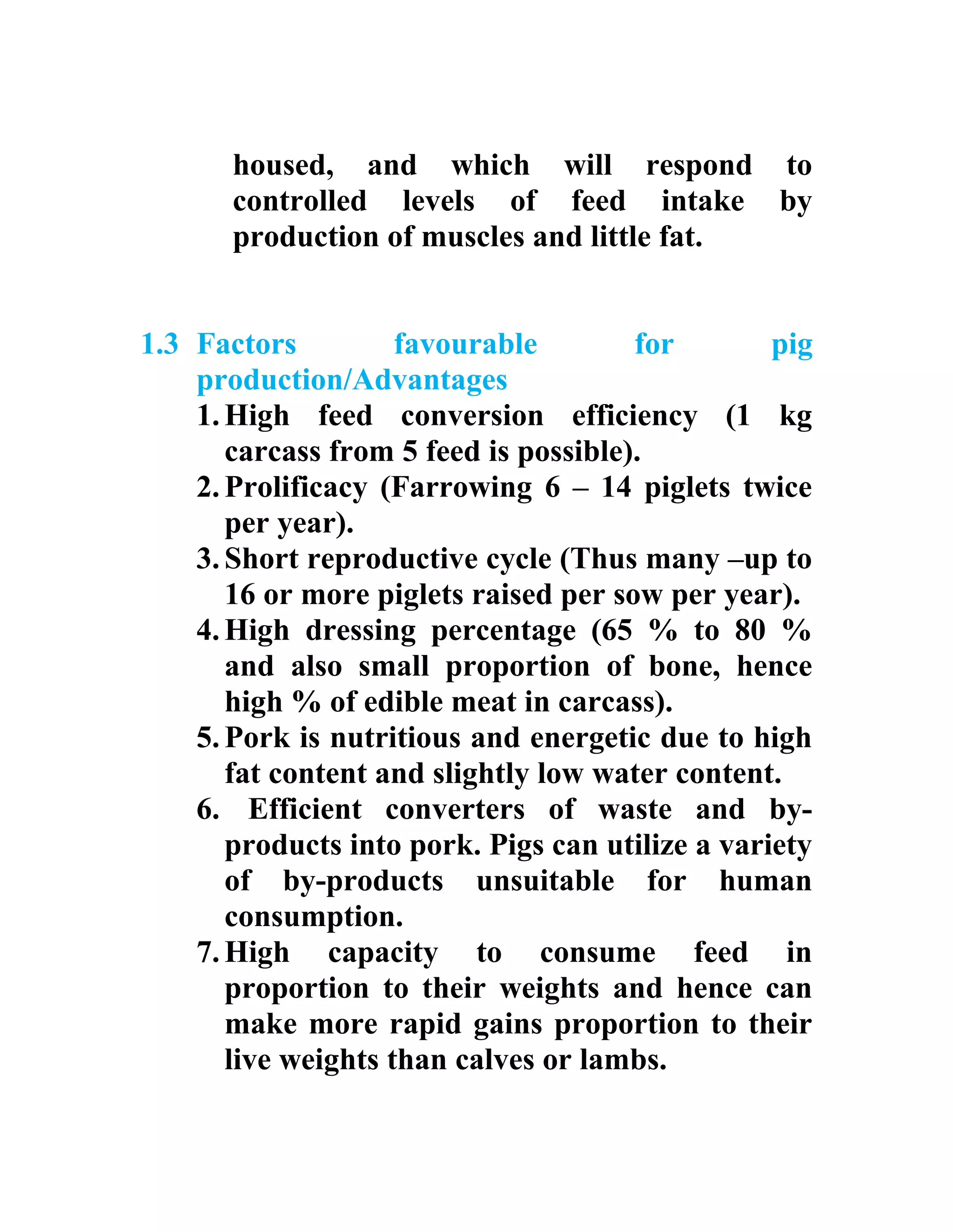 Animal production for pigs | DOC