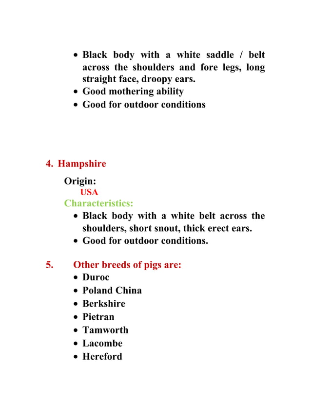 Animal production for pigs | PDF