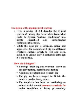 Animal production for pigs | DOC