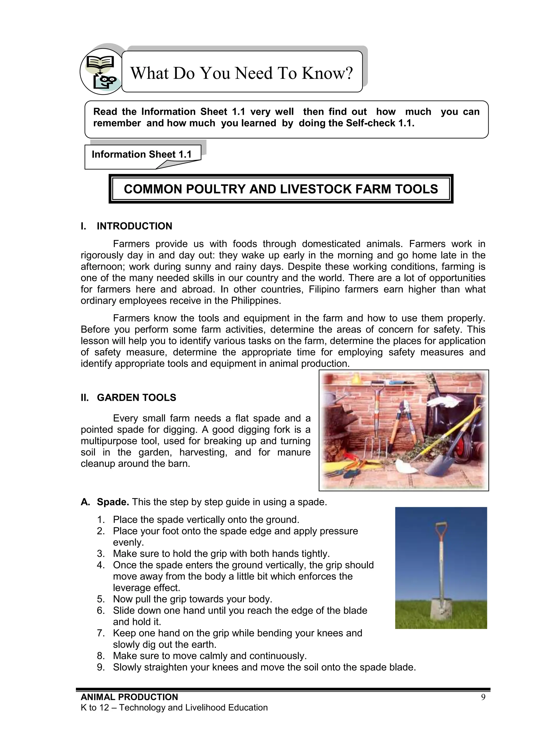 TLE -Learning Module - Animal Production | PDF