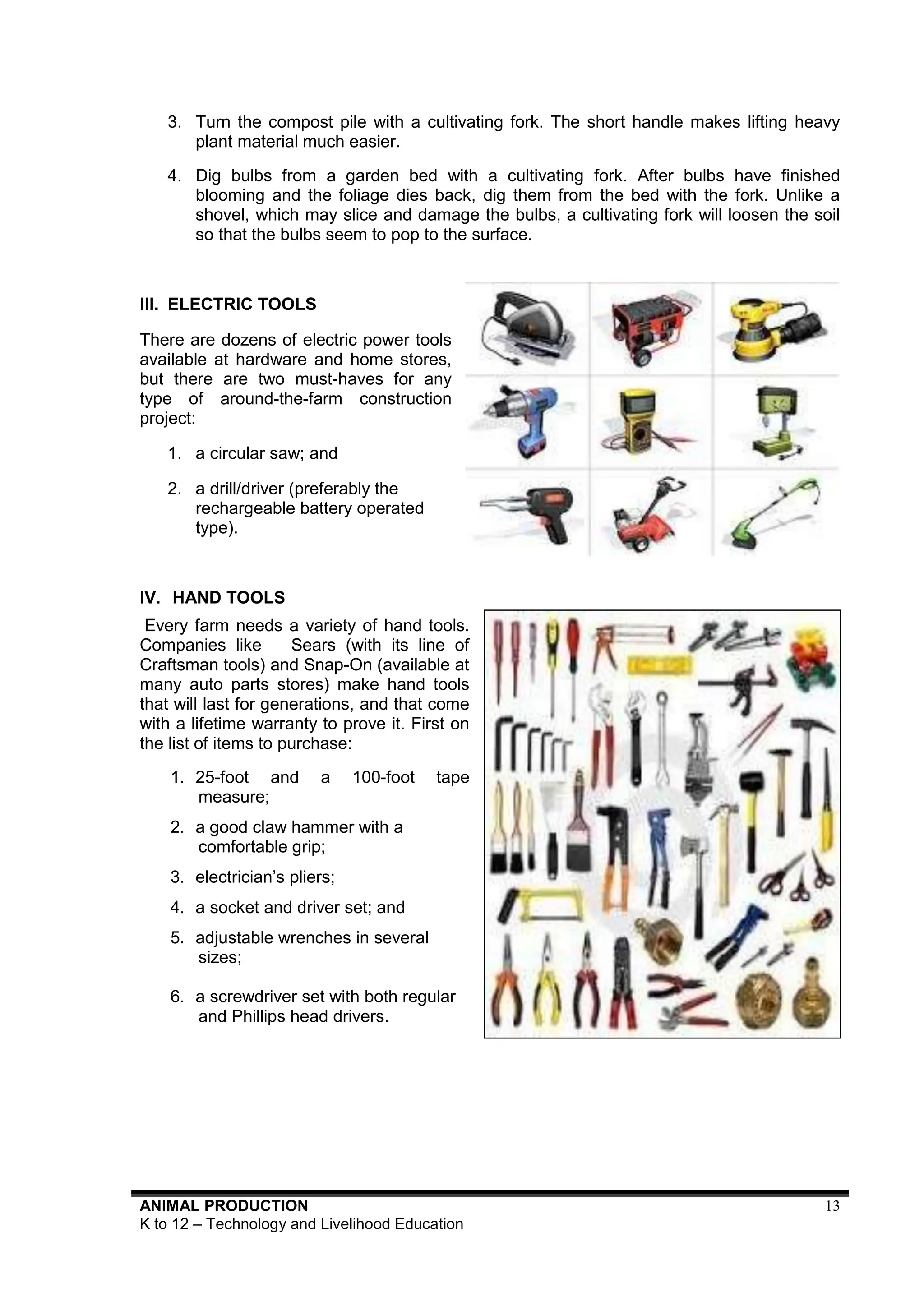 TLE -Learning Module - Animal Production | PDF