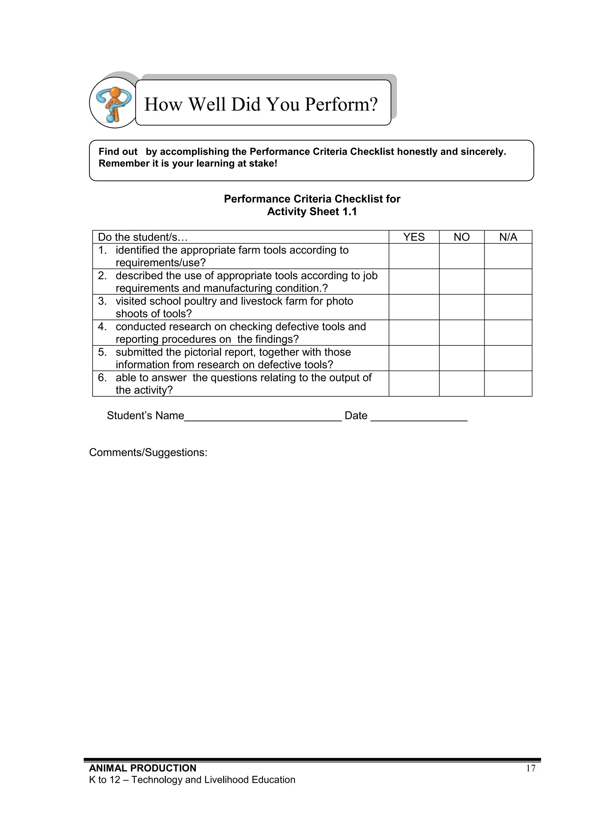 TLE -Learning Module - Animal Production | PDF
