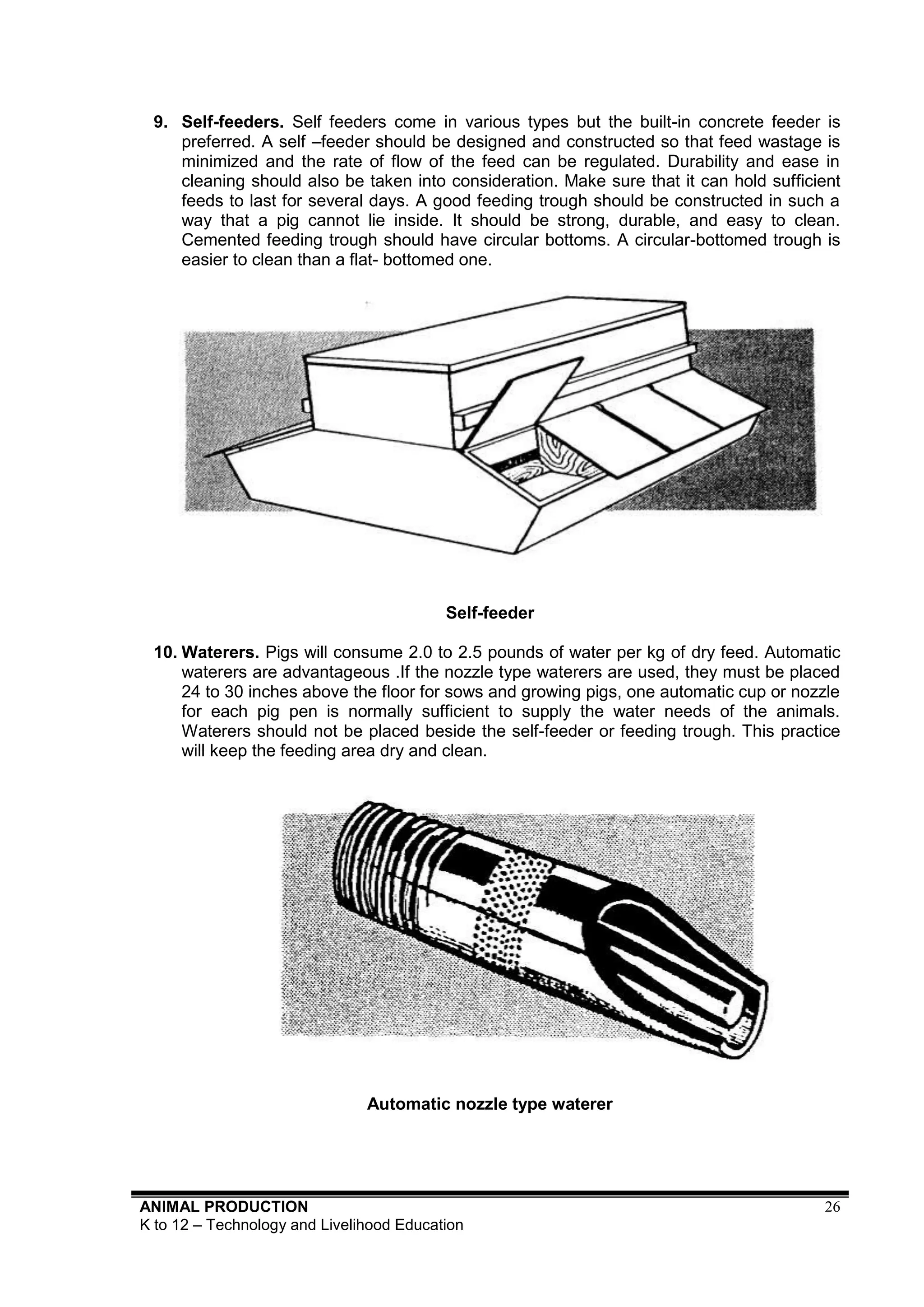 TLE -Learning Module - Animal Production | PDF