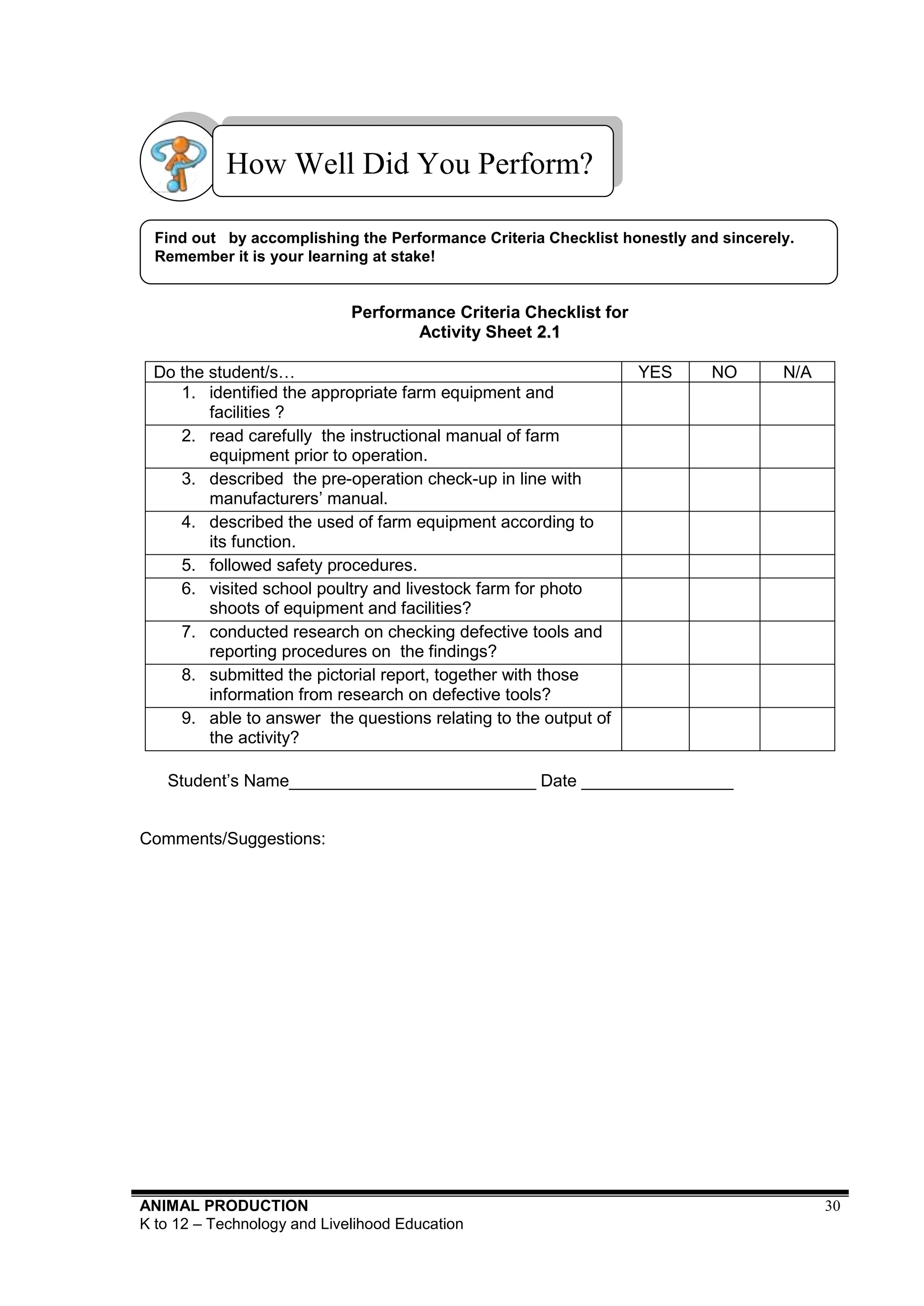 TLE -Learning Module - Animal Production | PDF