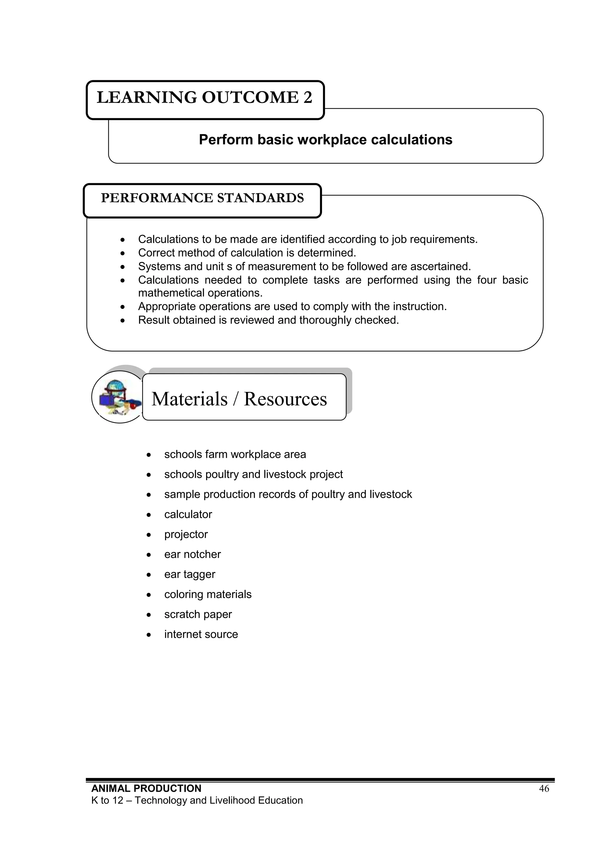 TLE -Learning Module - Animal Production | PDF