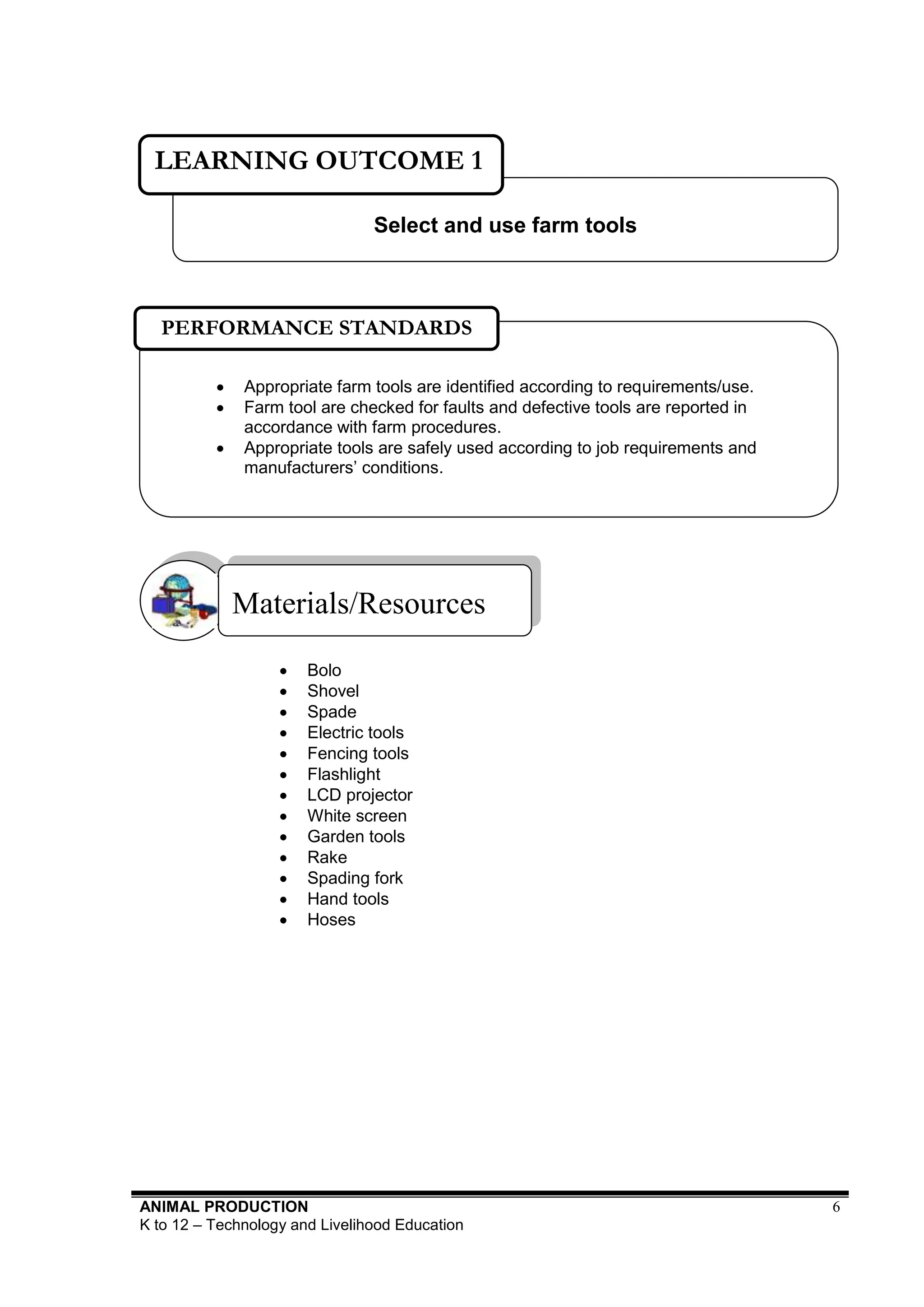 TLE -Learning Module - Animal Production | PDF