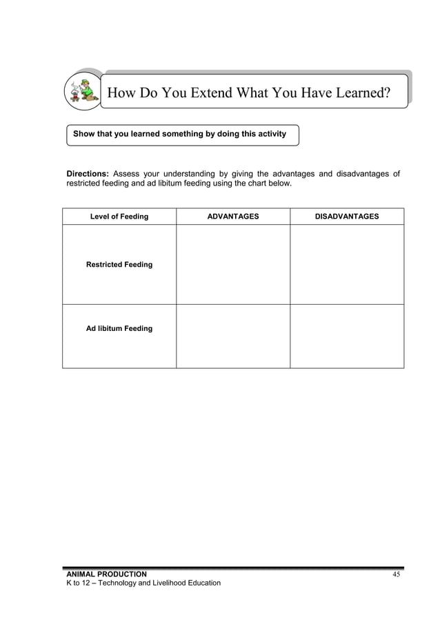 TLE -Learning Module - Animal Production | PDF