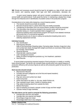 TLE -Learning Module - Animal Production | PDF