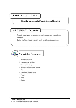 TLE -Learning Module - Animal Production | PDF