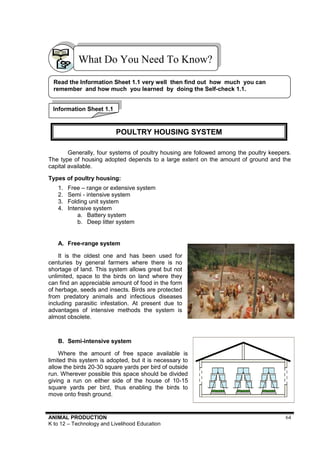 TLE -Learning Module - Animal Production | PDF