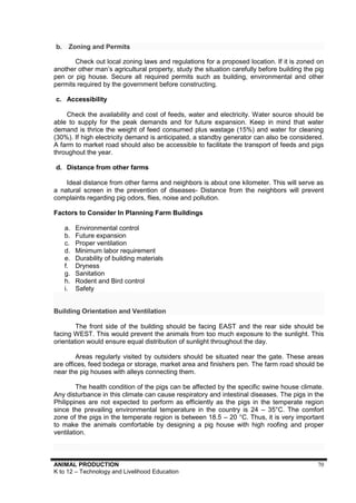 TLE -Learning Module - Animal Production | PDF