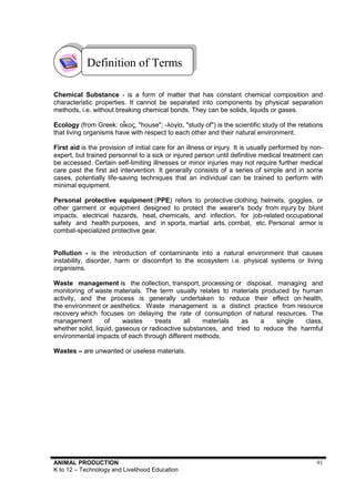 TLE -Learning Module - Animal Production | PDF