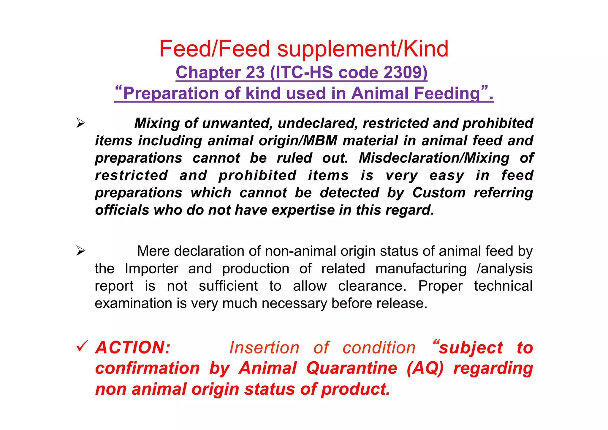 Animal Quarantine and Certification Services | PDF