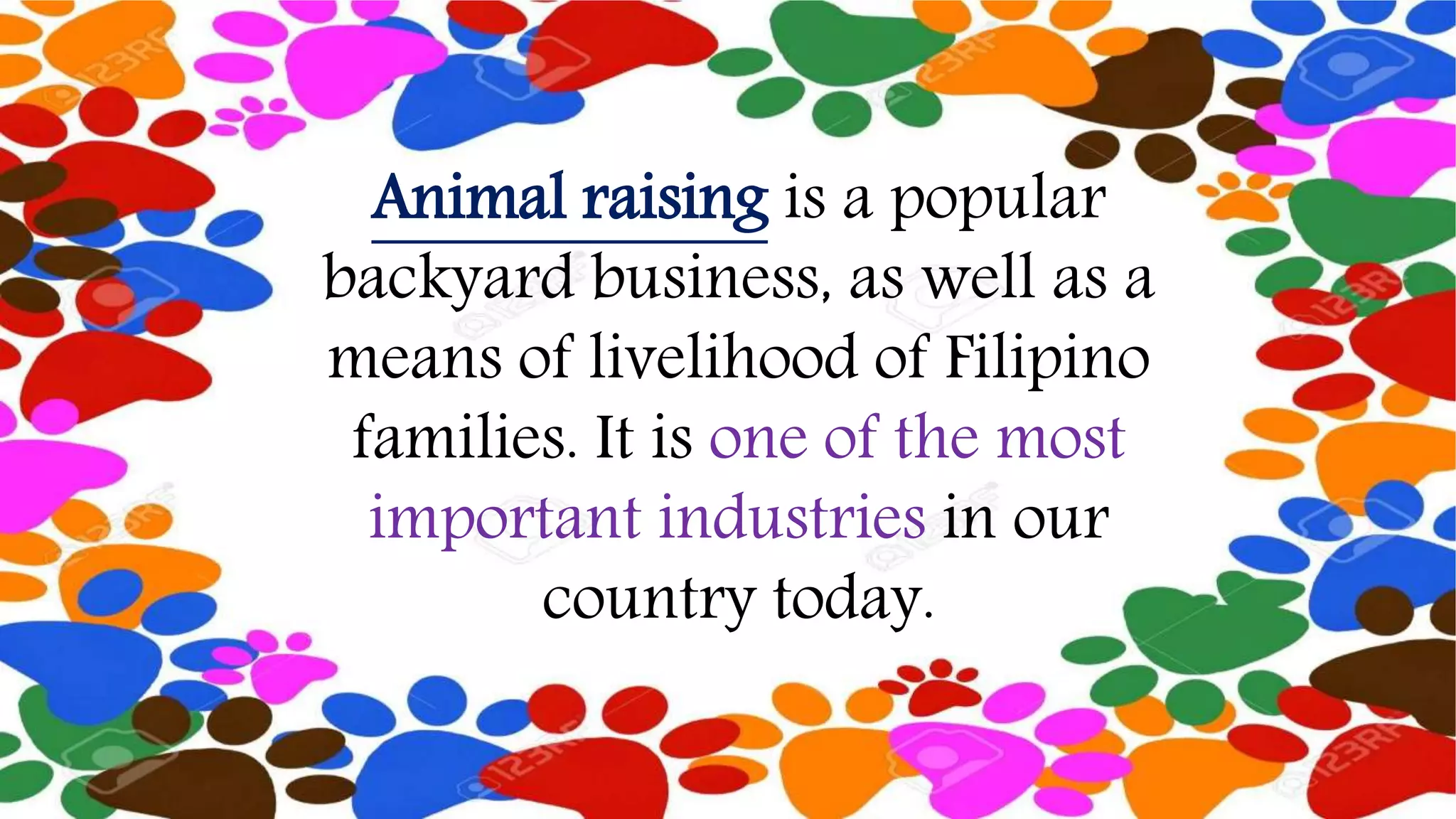 Animal raising | PPTX