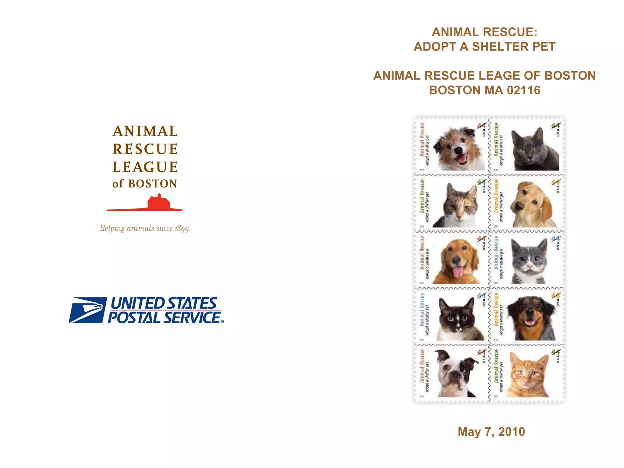 Animal rescue league program | PPT