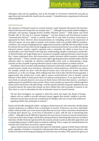 Animal Research That Respects Animal Rights -- Extending Requirements ...