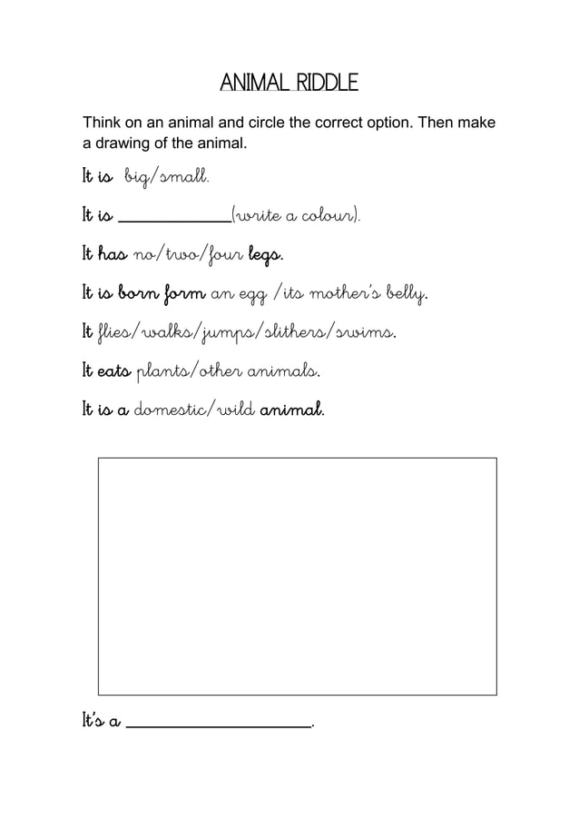 Animal riddle | PDF | Pets