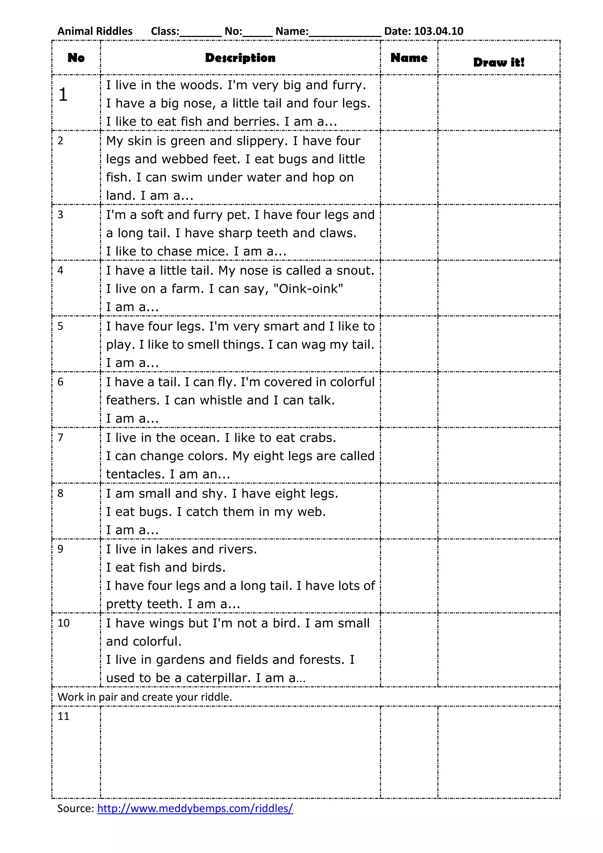 Animal riddles | PDF | Pets