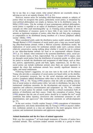 Animal Rights Is A Social Justice Issue | PDF