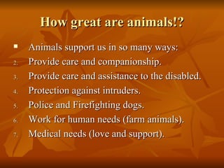 Animal rights lesson 2 | PPT