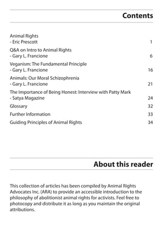 Animal Rights Reader | PDF