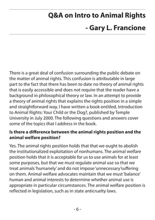 Animal Rights Reader | PDF