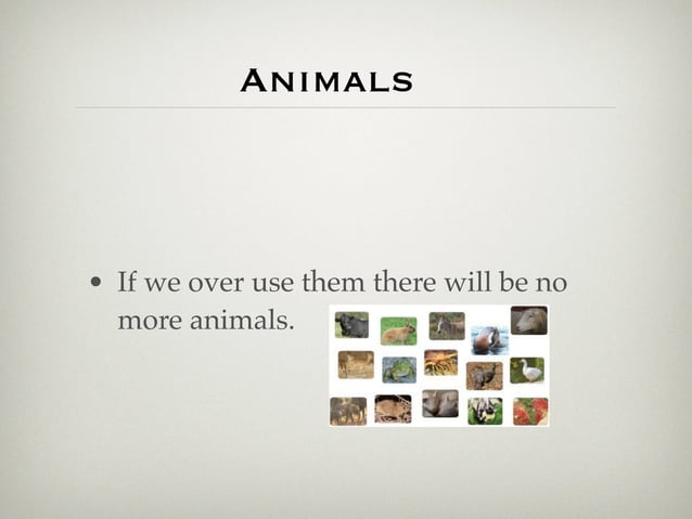 Animals Are A Renewable Resource | PPT