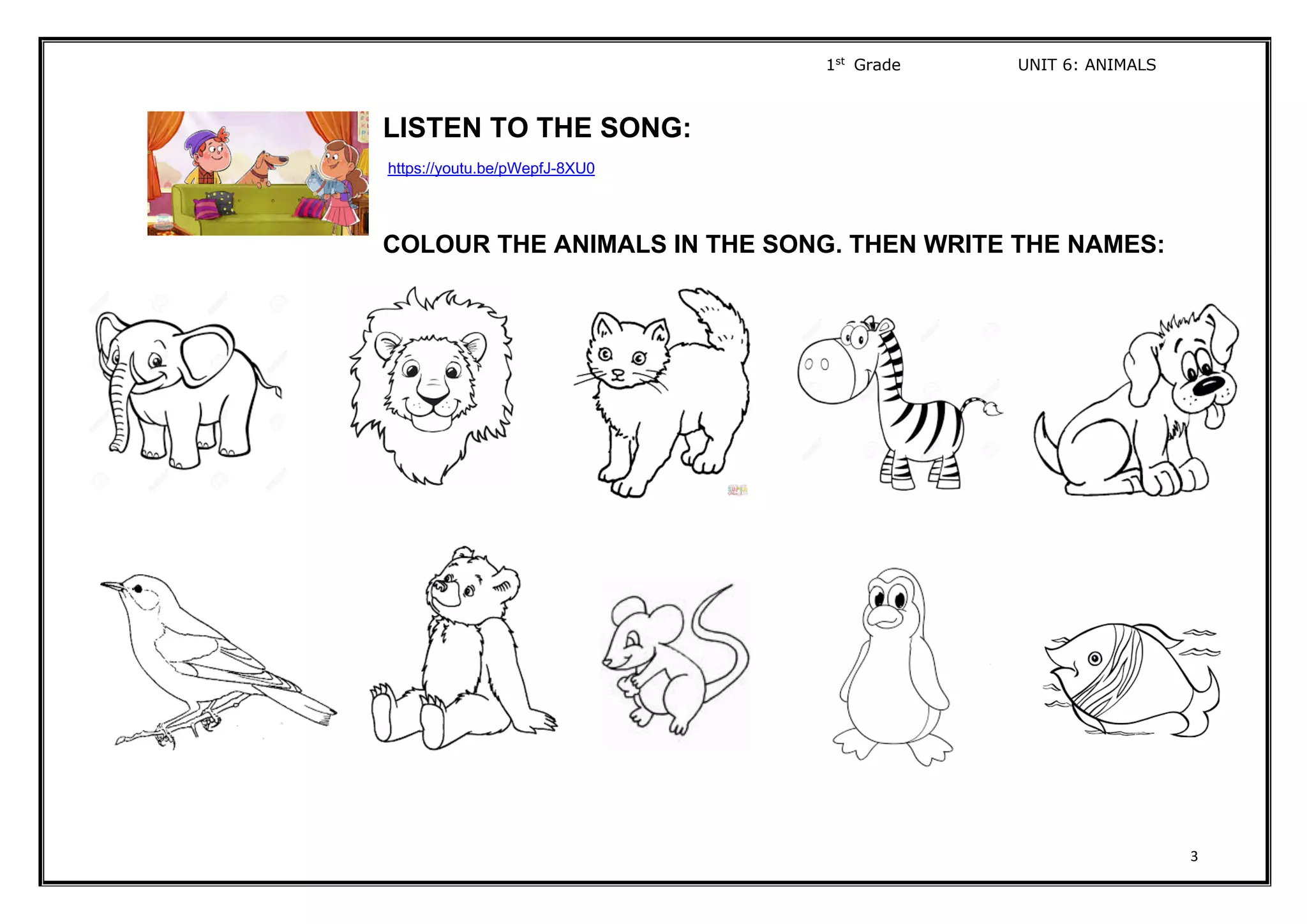 1st grade UNIT 6 | PDF