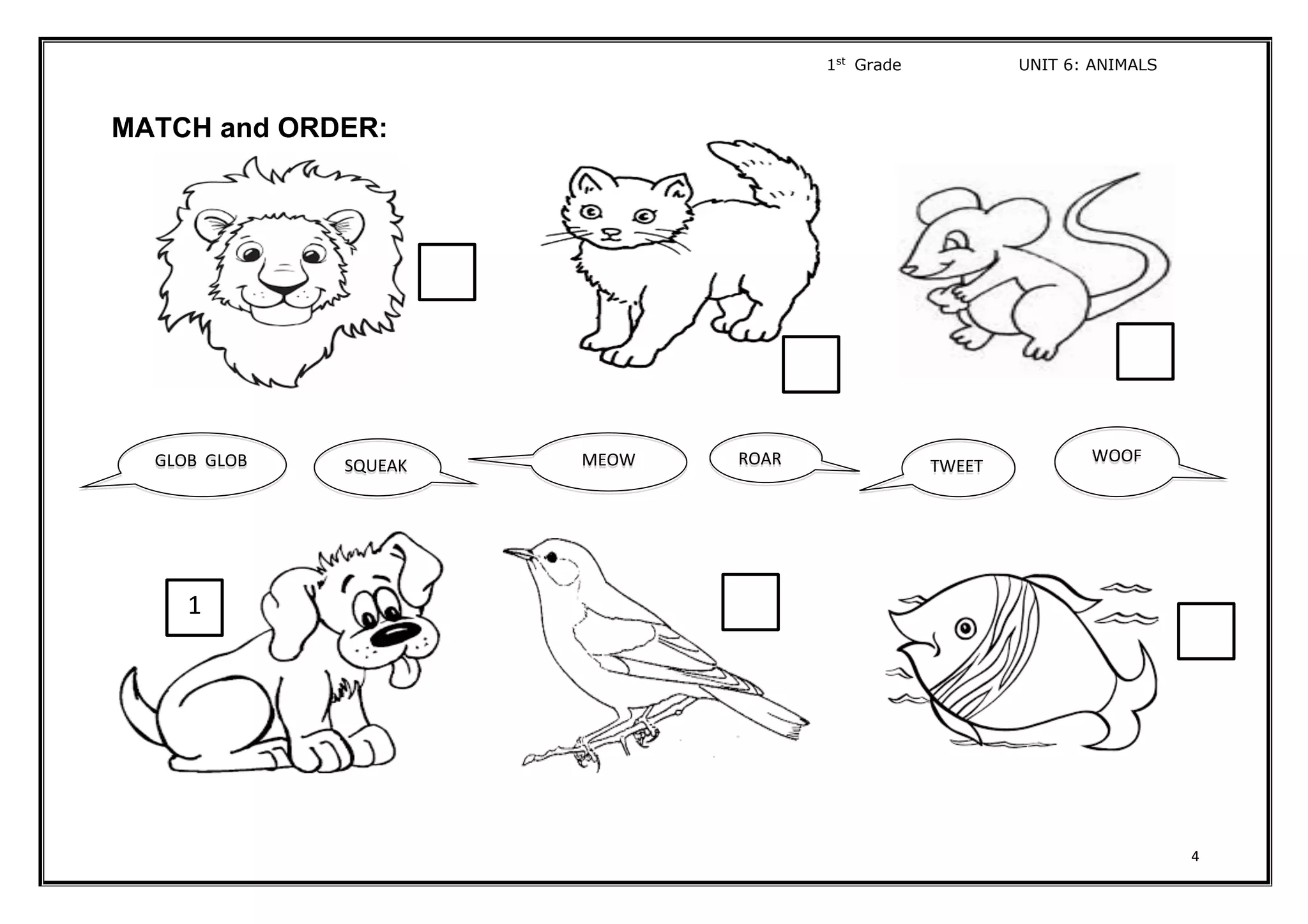1st grade UNIT 6 | PDF