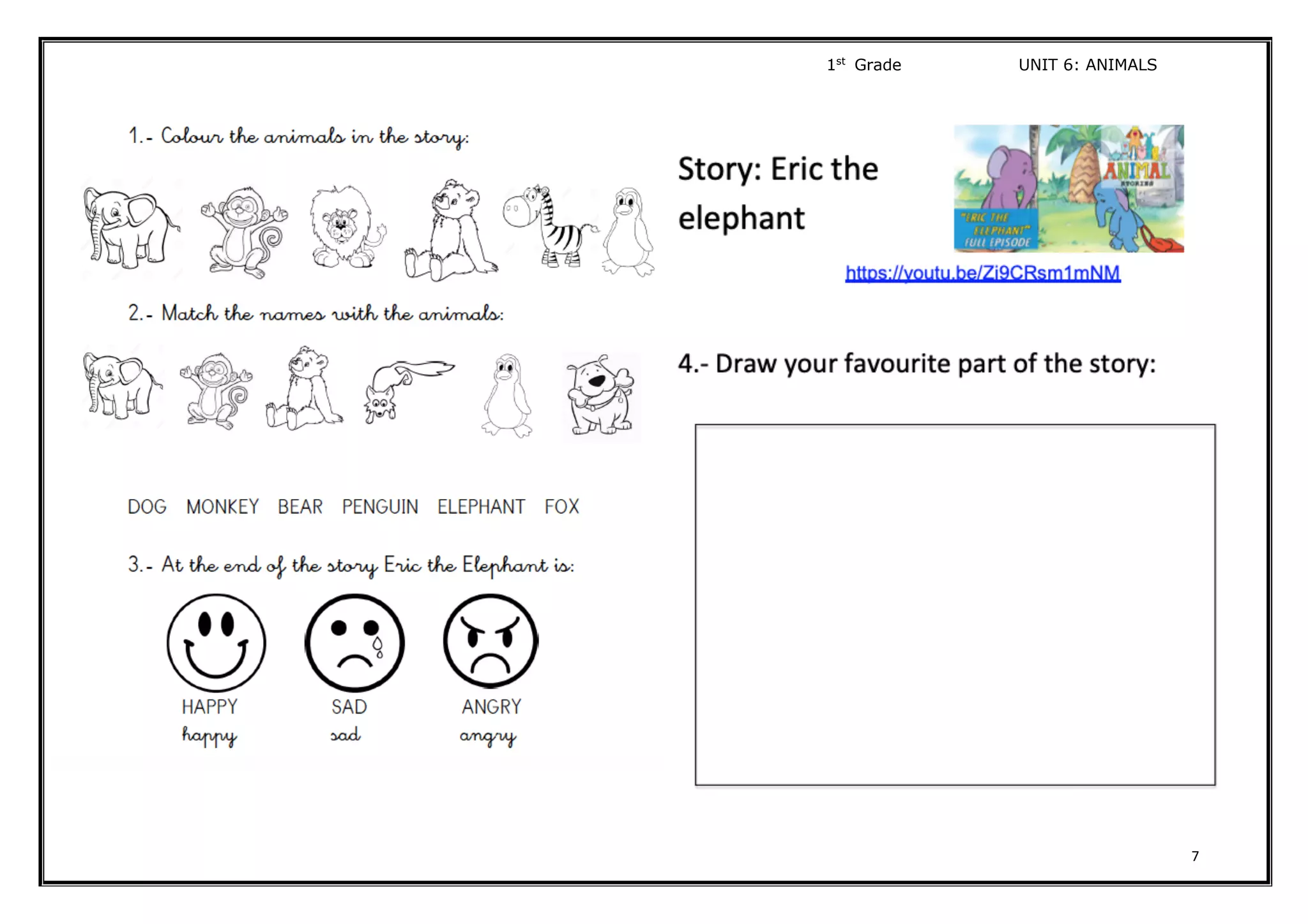 1st grade UNIT 6 | PDF