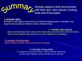 Animals And Environment | PPT