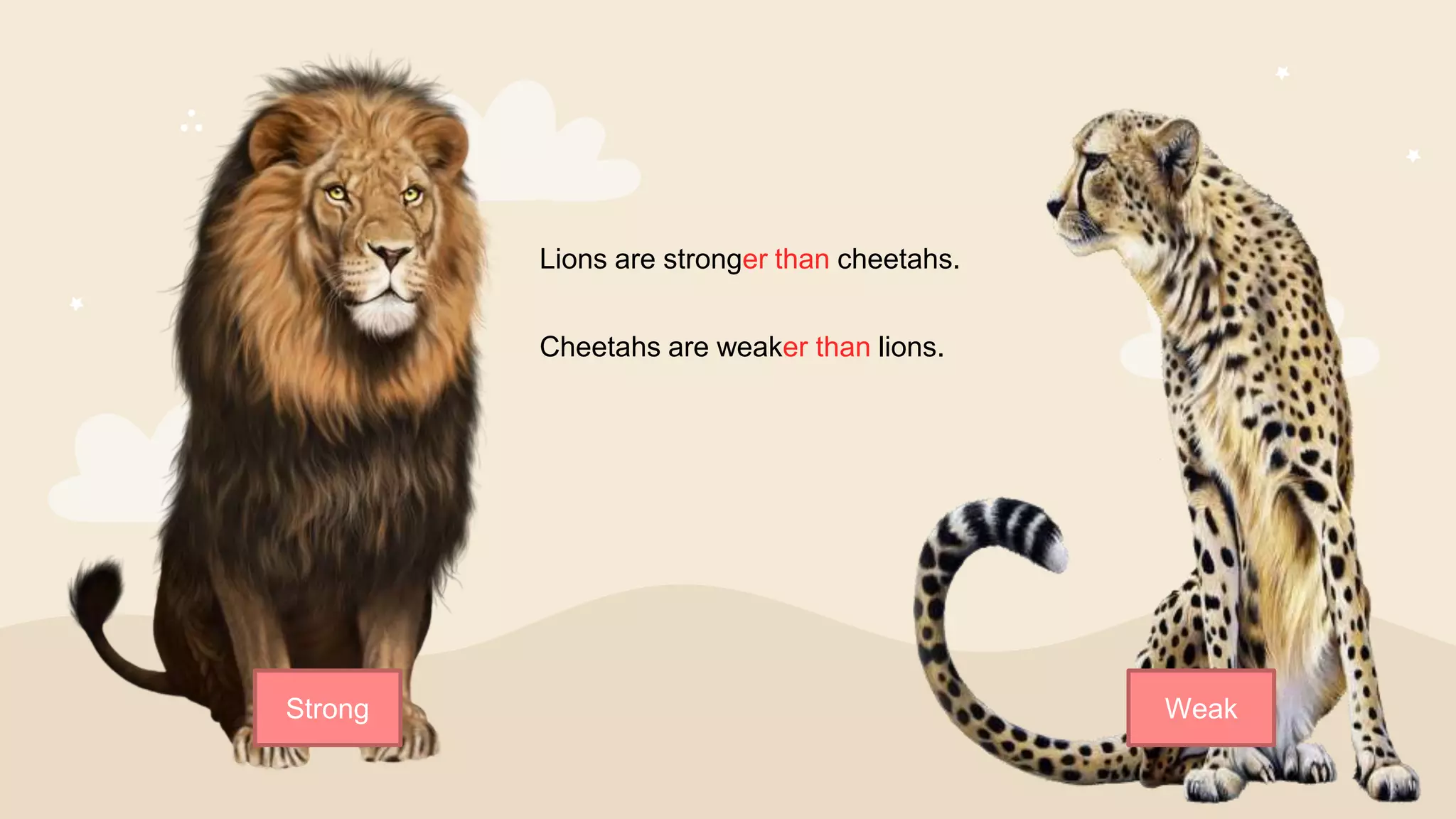 Animals comparatives | PPTX